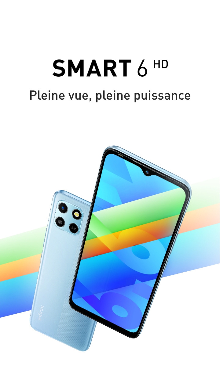 Infinix Smart 6 HD (2GB+32GB)/Ecran 6.6''HD+/5000mAh/Force Black Fiche ...