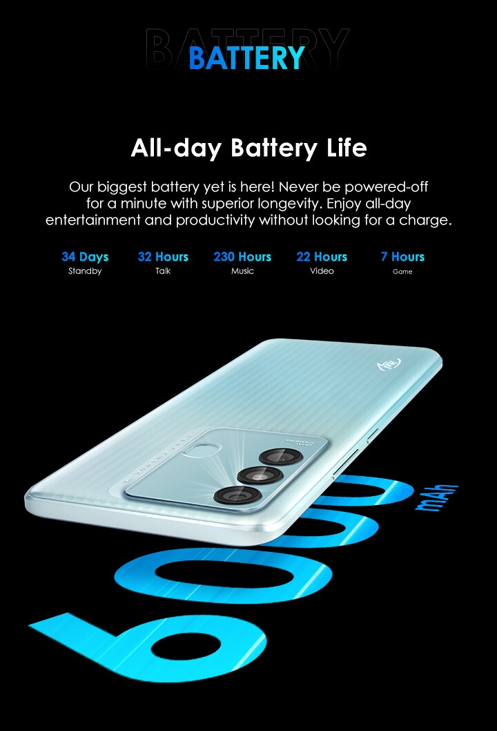 Itel BRAND MOBILE PHONE - 6.8" - P38Pro - 64GB ROM + 2GB RAM - Ocean ...