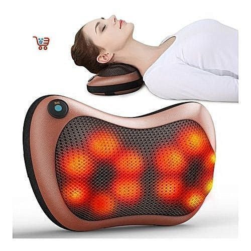 Generic Coussin De Massage Shiatsu Avec 8 Rouleaux 3d Masseur Oreiller