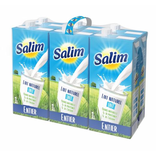 Salim Salim - Lait UHT Entier 6x1l à prix pas cher | Jumia Maroc