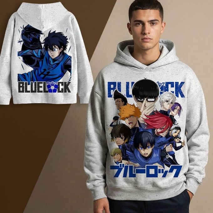 BENYAHYA STORE Yoichi Isagi Capuche Blue Lock Hoodie Homme & Femme ...