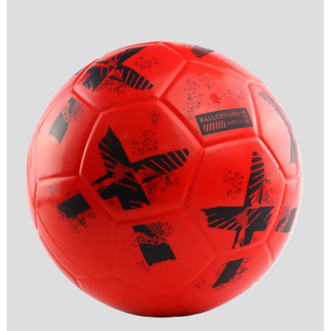 Kipsta Mini ballon de football taille 4 rouge et noir à prix pas cher ...