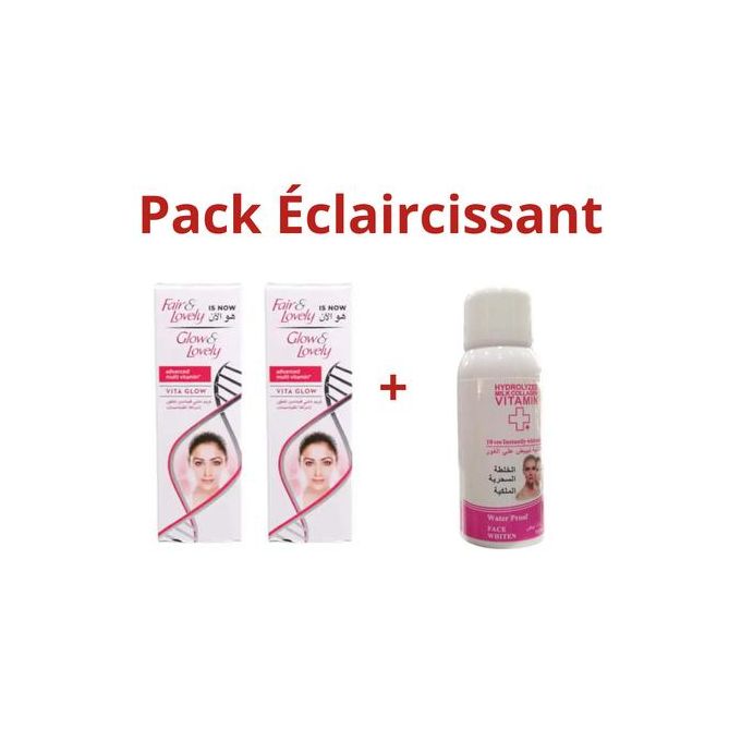 Glow & Lovely Pack 2 Crèmes éclaircissantes Vitaglow