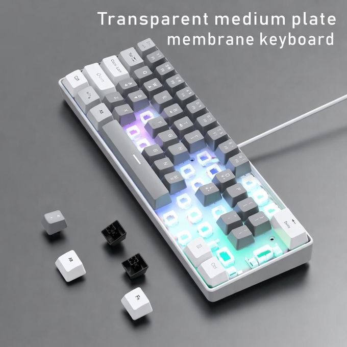 Jedel Mini clavier mécanique pro rétroéclairage LED RGB