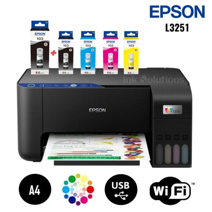 Epson Imprimante L3251 avec réservoir d’encre EcoTank