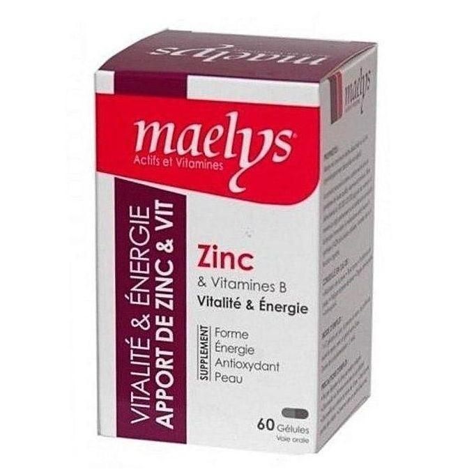 Generic Maelys Zinc et Vitamines B - 60 Gélules à prix pas