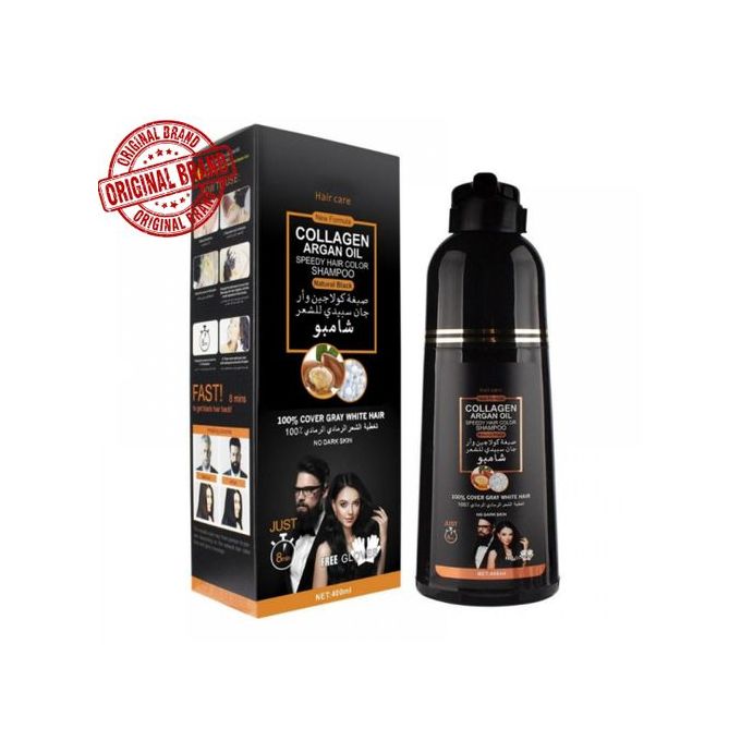Disaar Shampoing Colorant Noir Enrichi en Collagène et