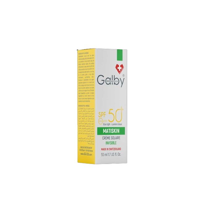 GALBY DERMATECH MATISKIN CRÈME SOLAIRE INVISIBLE SPF 50+ 50ML à prix ...