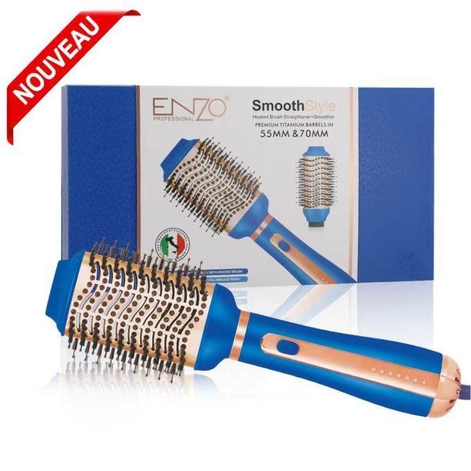 Enzo Brosse soufflante Air Chaud Styler Peigne Professionnel 2 en 1 ...
