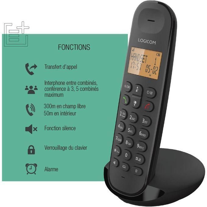 Logicom ILOA 150 Téléphone Fixe sans Fil sans Répondeur - Solo ...