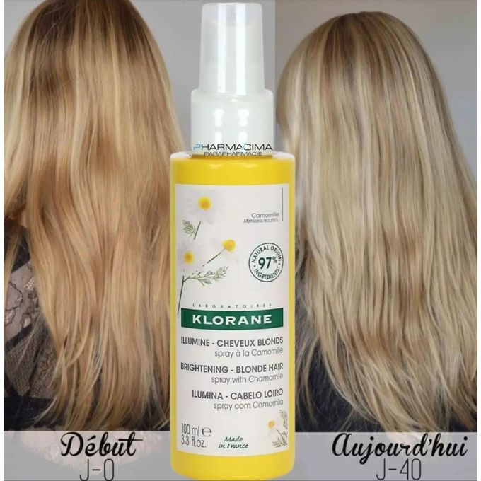 Klorane Spray à la Camomille Cheveux Blonds 100ml à prix pas cher ...