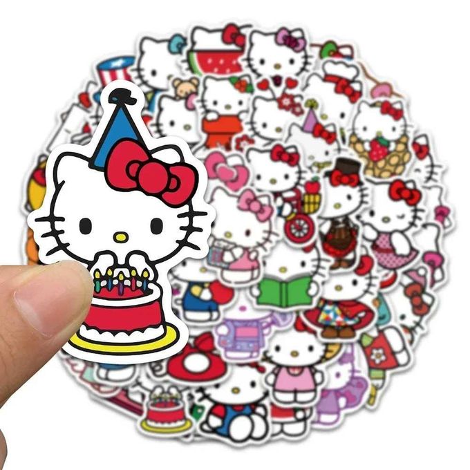 Generic Stickers Sanrio Series Hello Kitty Kuromi Kawai Cute Cartoon ...