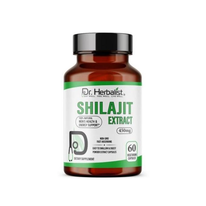 Dr Herbalist Shilajit 450 Mg Mémoire Vitalité Testostérone 60 Capsules à Prix Pas Cher