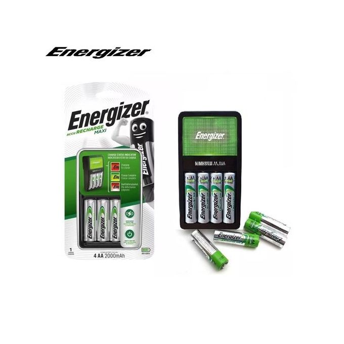 Energizer Chargeur Accu d'origine Maxi pour AA et AAA batterie (4 piles ...