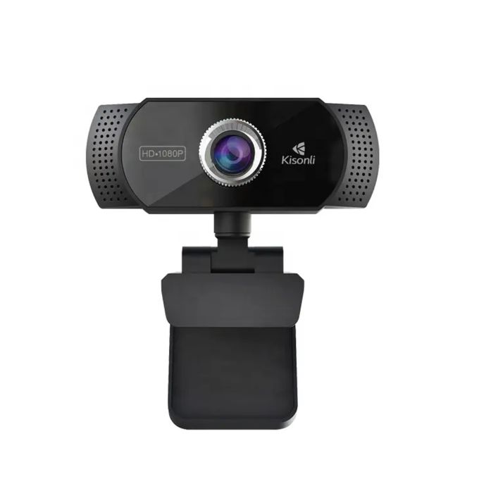 Kisonli Webcam USB avec résolution de 1080p - Haute Qualité