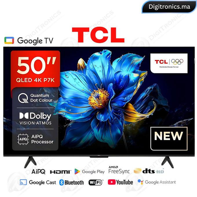 TCL 50 QLED 4K UHD Smart Google Tv, Dolby Vision HDR10+