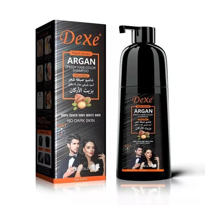 Dexe Shampooing colorant instantané pour homme et femme - Formule ...