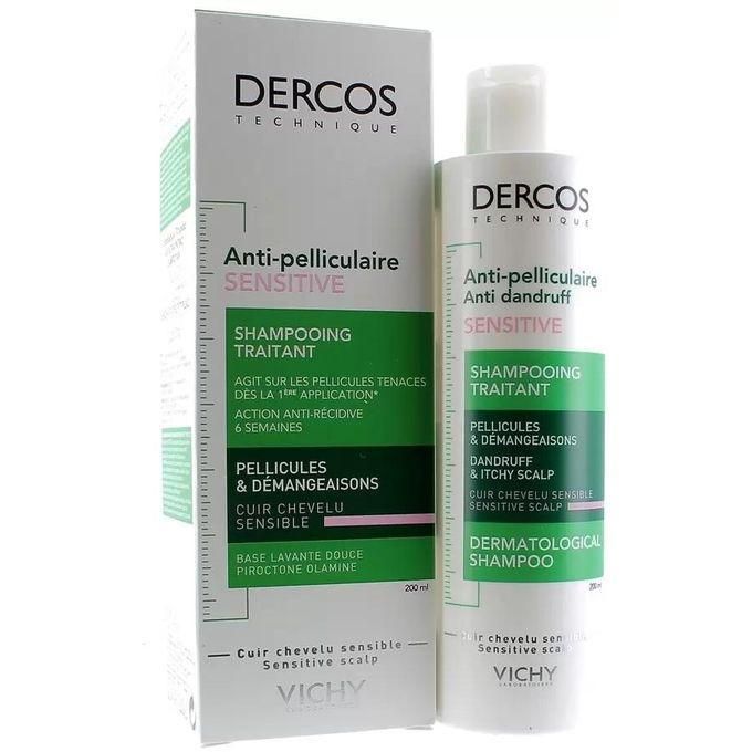 Vichy شامبو DERCOS العلاجي المضاد للقشرة للبشرة الحساسة – خالٍ من ...