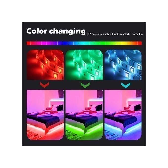 Generic Led Strip Ruban LED Etanche 5M RGB Multicolor AVEC Télécommande ...