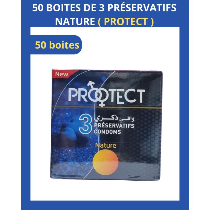 Protect 50 BOITES DE 3 PRÉSERVATIFS NATURE à prix pas cher | Jumia Maroc