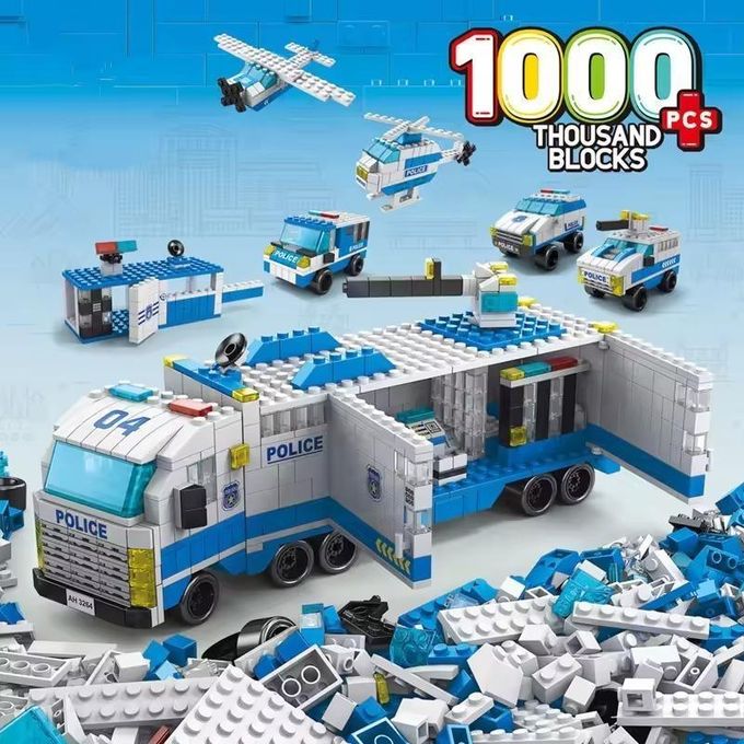 Lele Brother Jouets Police & SWAT - Jeu blocs de Construction 1000 ...