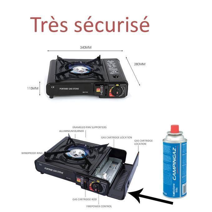 Generic Mini Camping Gas Brûleur de réchaud de camping portatif au gaz ...