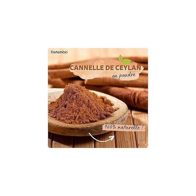 Natorea Cannelle Biologique en Poudre 250g, Cannelle De