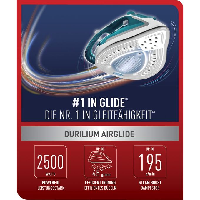 Tefal Easy Gliss Plus - Fer vapeur - 2500W - 45g/min - Fonction ...