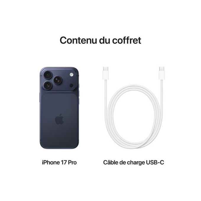 Apple iPhone 17 Pro 256GB Deep Blue à prix pas cher