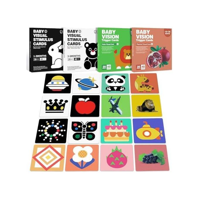 Generic Cartes flash à fort contraste pour bébé, cartes pour bébés de 1 ...