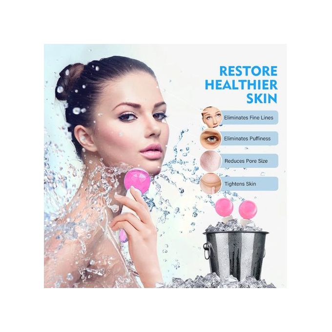 Generic Rouleau à Glace Pour Le Visage Masseur Facial Boule Froide