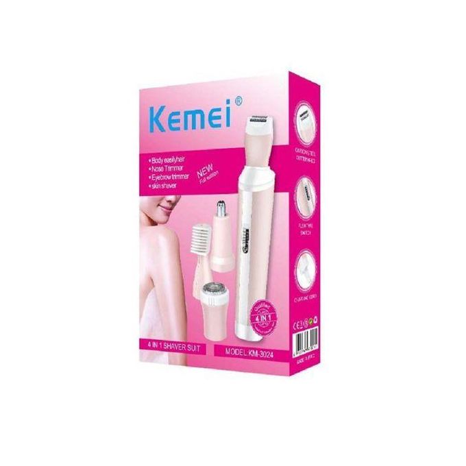 Generic Kit Épilateur Électrique 4-en-1 Kemei – La Solution