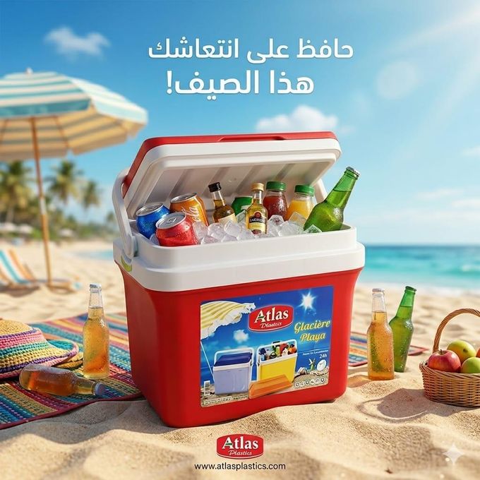 Generic Glacière Atlas Freezy : Boissons fraîches et 2 Ice