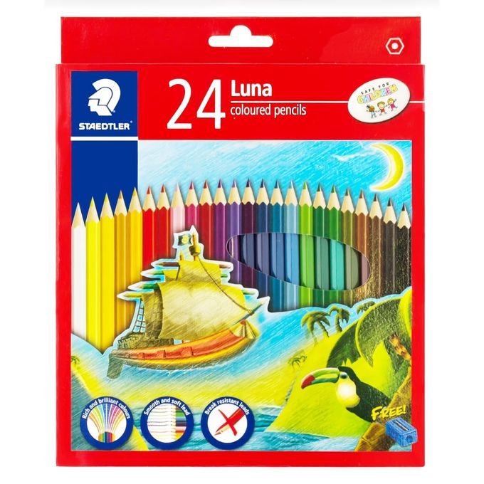 Staedtler CRAYON DE COULEUR 24 couleur longue LUNA à prix pas cher ...