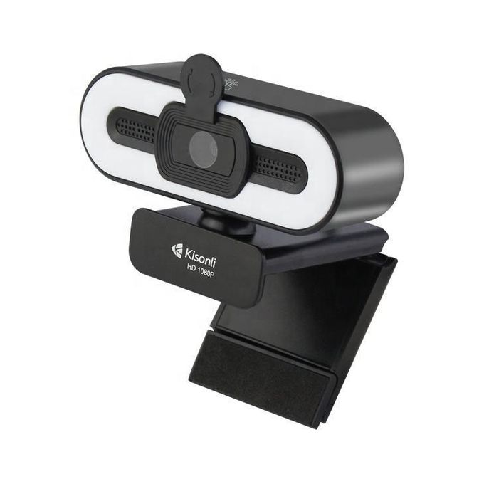 Kisonli Webcam D2 HD PC USB 1080P avec Micro Intégré et