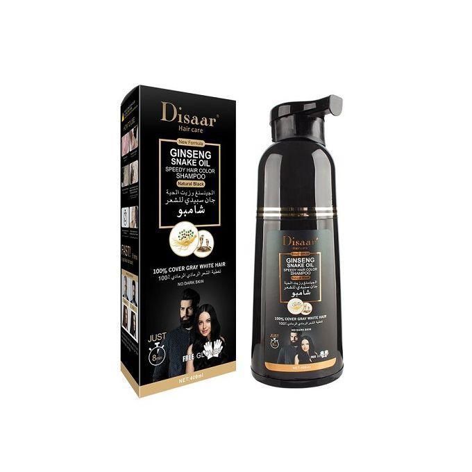 Disaar Shampoing Colorant Naturel pour Cheveux Blancs
