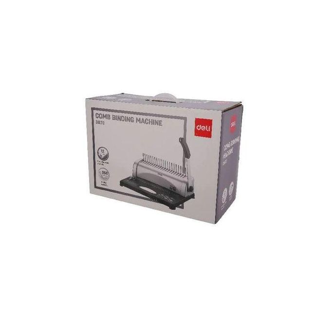 Deli Machine Reliure Spirale Manuelle E3870 12 Feuilles à