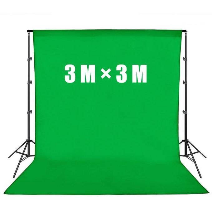 Generic Écran Vert pour Studio Photo + Cadre Trépied 2x3M, Fond Arrière ...