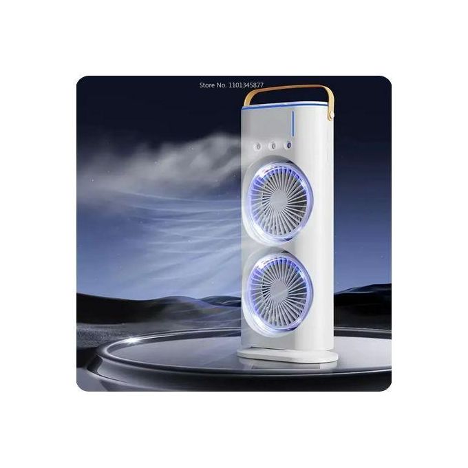 Generic Ventilateur Brumisateur Double Turbine Portable Pro