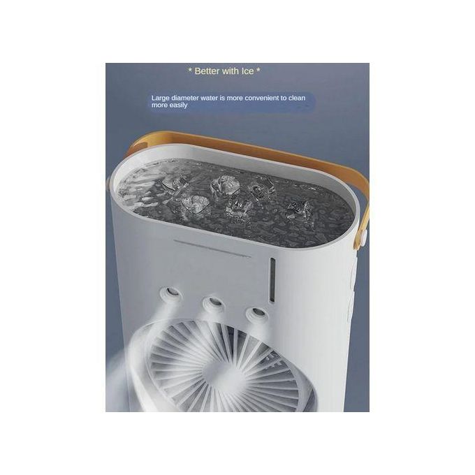 Generic Ventilateur Brumisateur Double Turbine Portable Pro